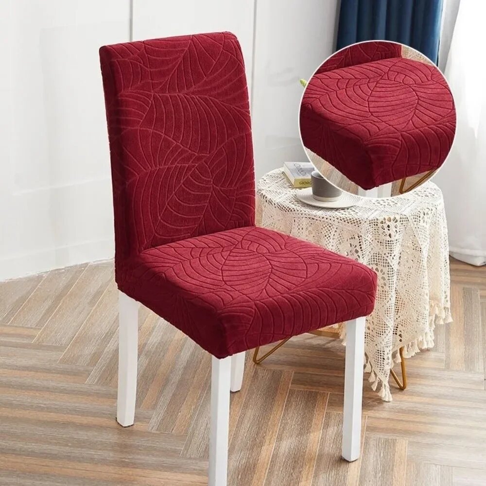 Бордовый чехол на стул Wine Red, полиэстер