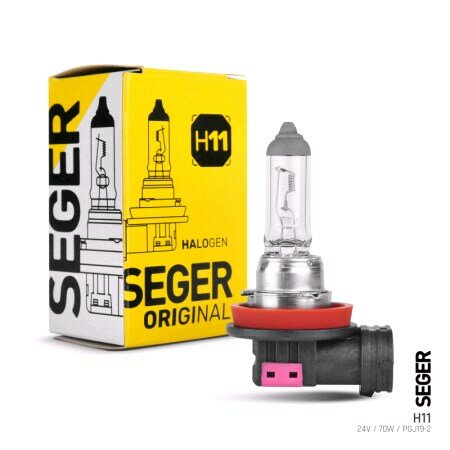 Лампа SEGER H11-24-70 Standart Replacement 3500K (Made in Korea)
