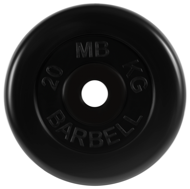 Диск обрезиненный MB Barbell MB-PltB51-20