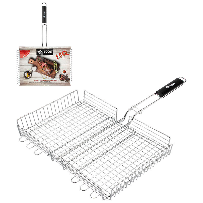 Решетка для барбекю, глубокая ECOS BBQ RD-103C, регулир. глубина