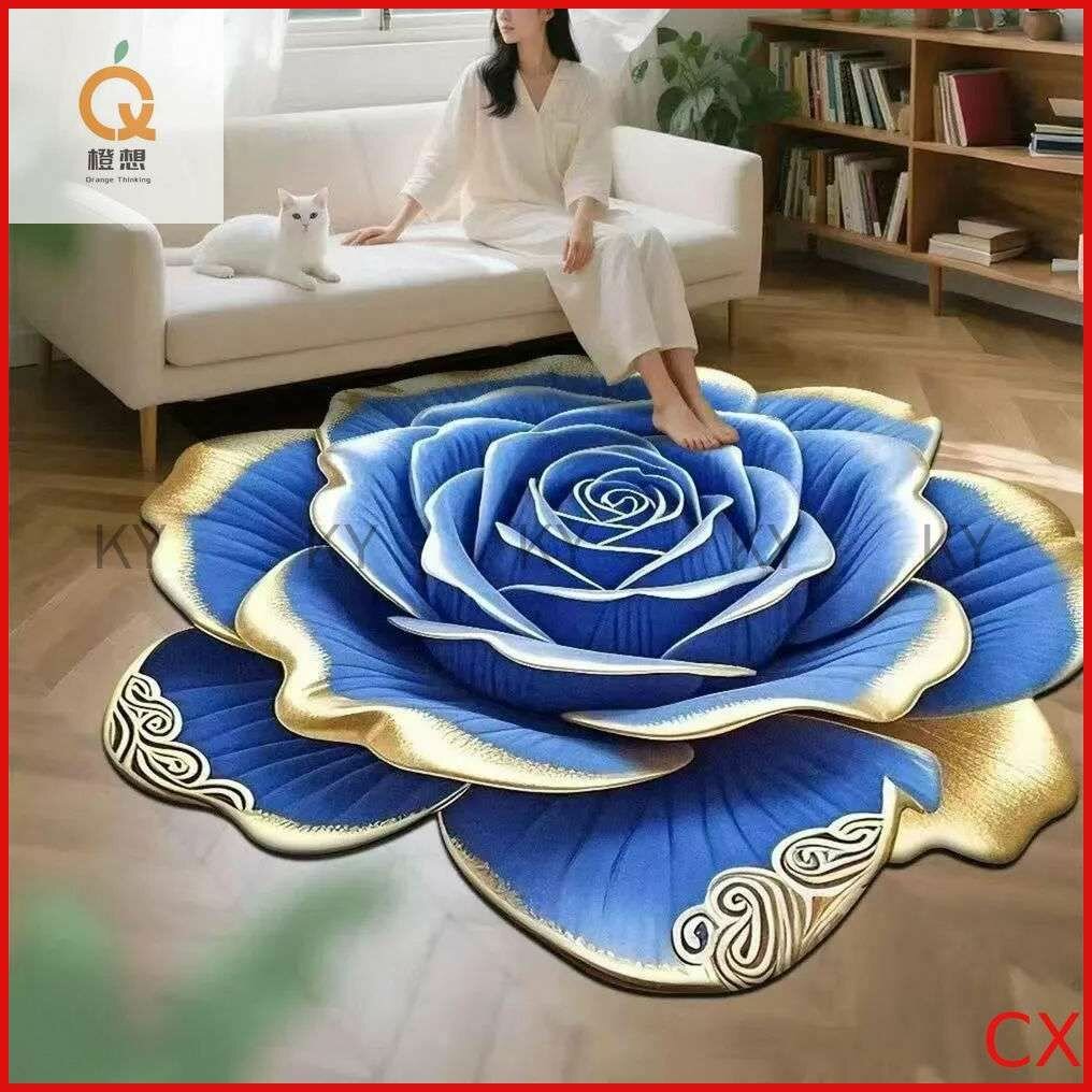 Ковер дорожка роза 120x120 см