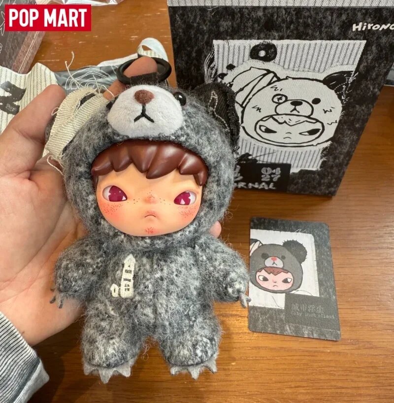 POP MART Hirono Road Journal виниловая кукла Серый, City Dust Afloat