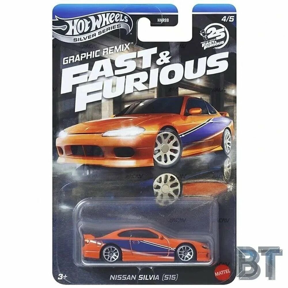 Машинка Hot Wheels Car model toysFast & Furious Nissan Silvia (S15)