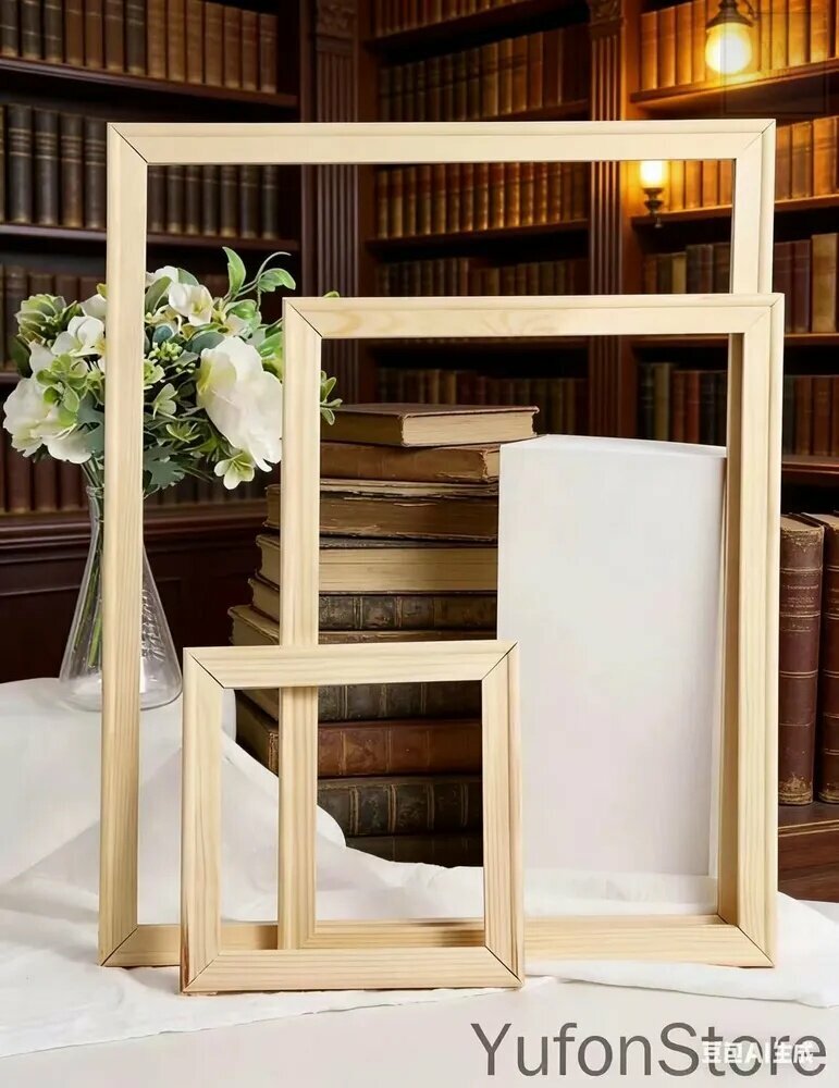Подрамник для холста 50х65см из павловнии DIY сборная рама для картин по номерам, набор для рукоделия (шип-паз), идеальный Gift Подарок
