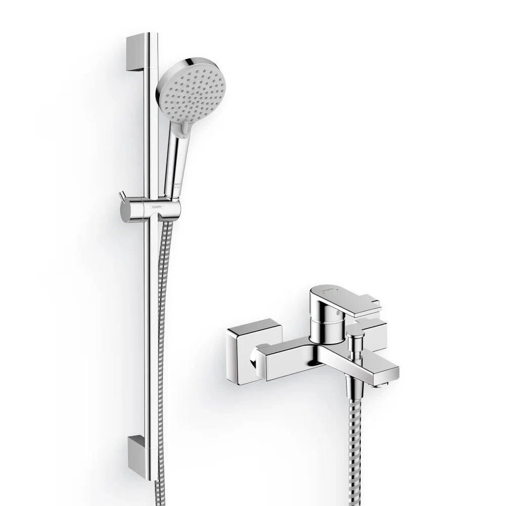 Душевой комплект Гарнитур Hansgrohe Vernis Blend 26279000, EcoSmart, хром / Смеситель Vernis Shape 71450000 хром