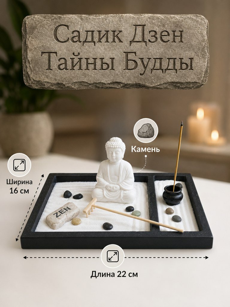 Сад Дзен Будда для медитации и релаксации