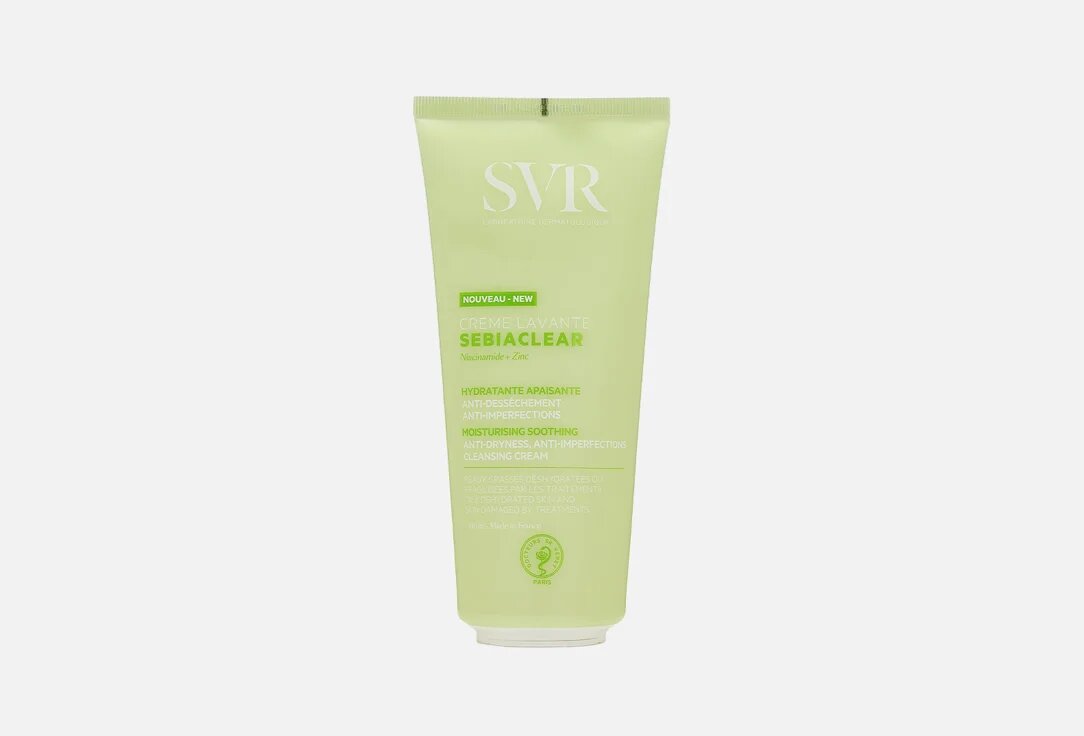 SVR Creme lavante sebiaclear Очищающий крем для лица 200мл