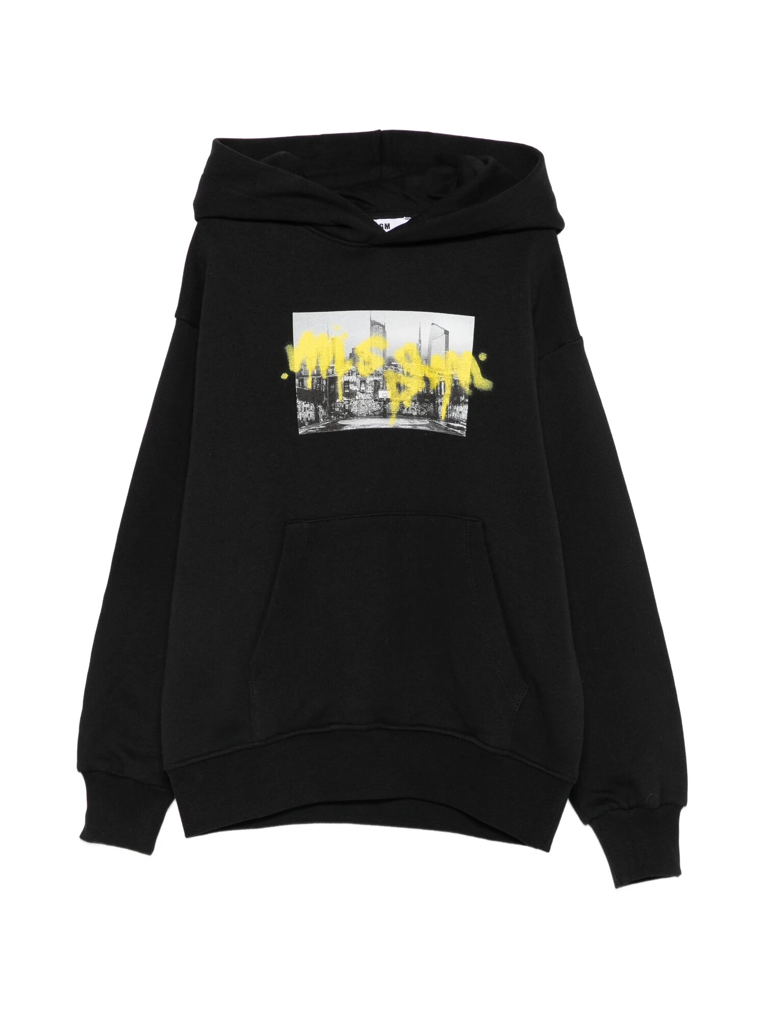 Худи Graphic-print pouch-pocket hoodie