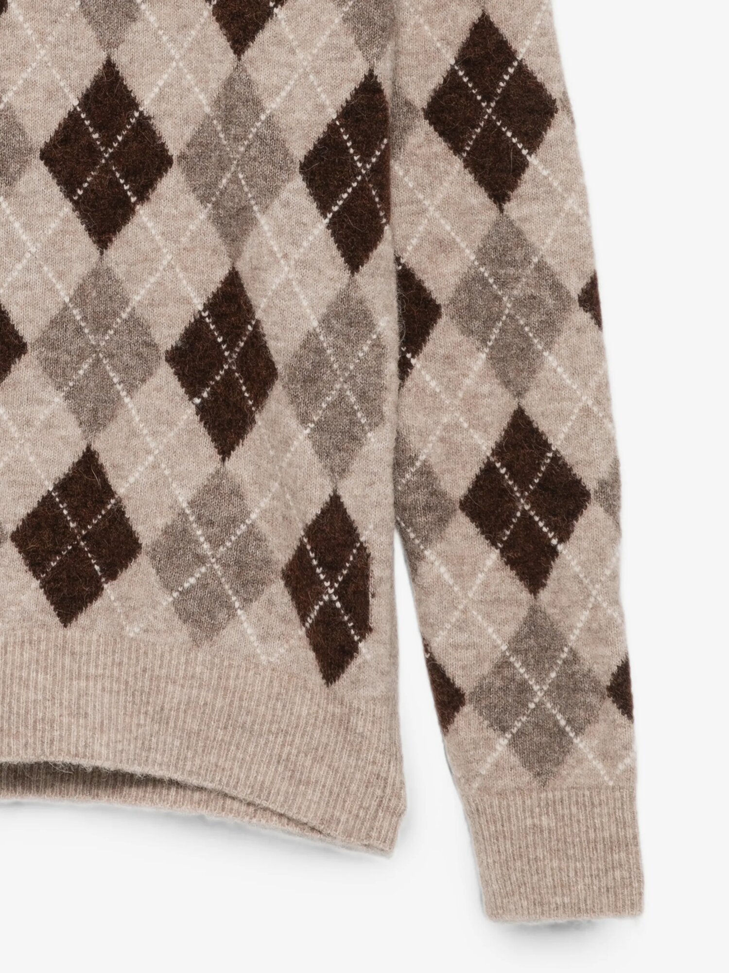 Свитер P.A.R.O.S.H. Argyle-knit roll-neck sweater, размер 44 — фото 1