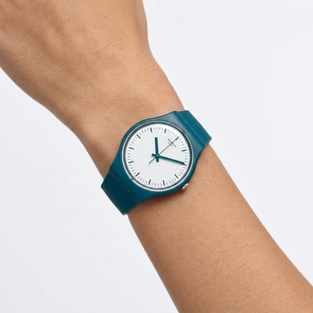 Наручные часы Swatch, белый, — фото 1