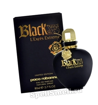 Женский парфюм Блек Эксес Экстрим 80 мл / Paco Rabanne Black XS L Exces Extreme