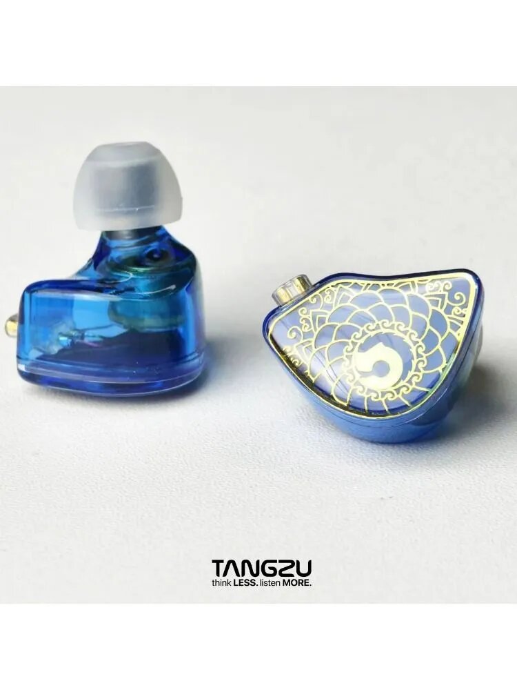 TangZu Наушники проводные с микрофоном, 3.5 мм, синий
