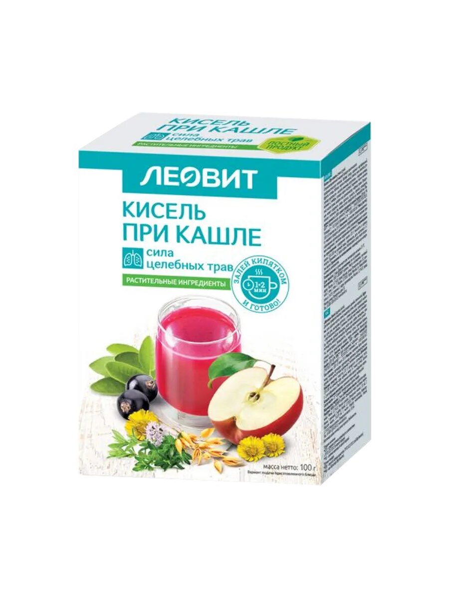 Леовит Кисель при кашле пакеты 20 г 5 шт