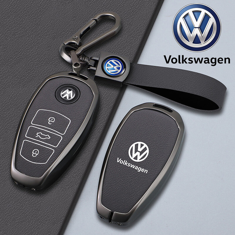 Ключевой кейс для Volkswagen Touareg H-модель в темно-зеленом с ручным шнуром