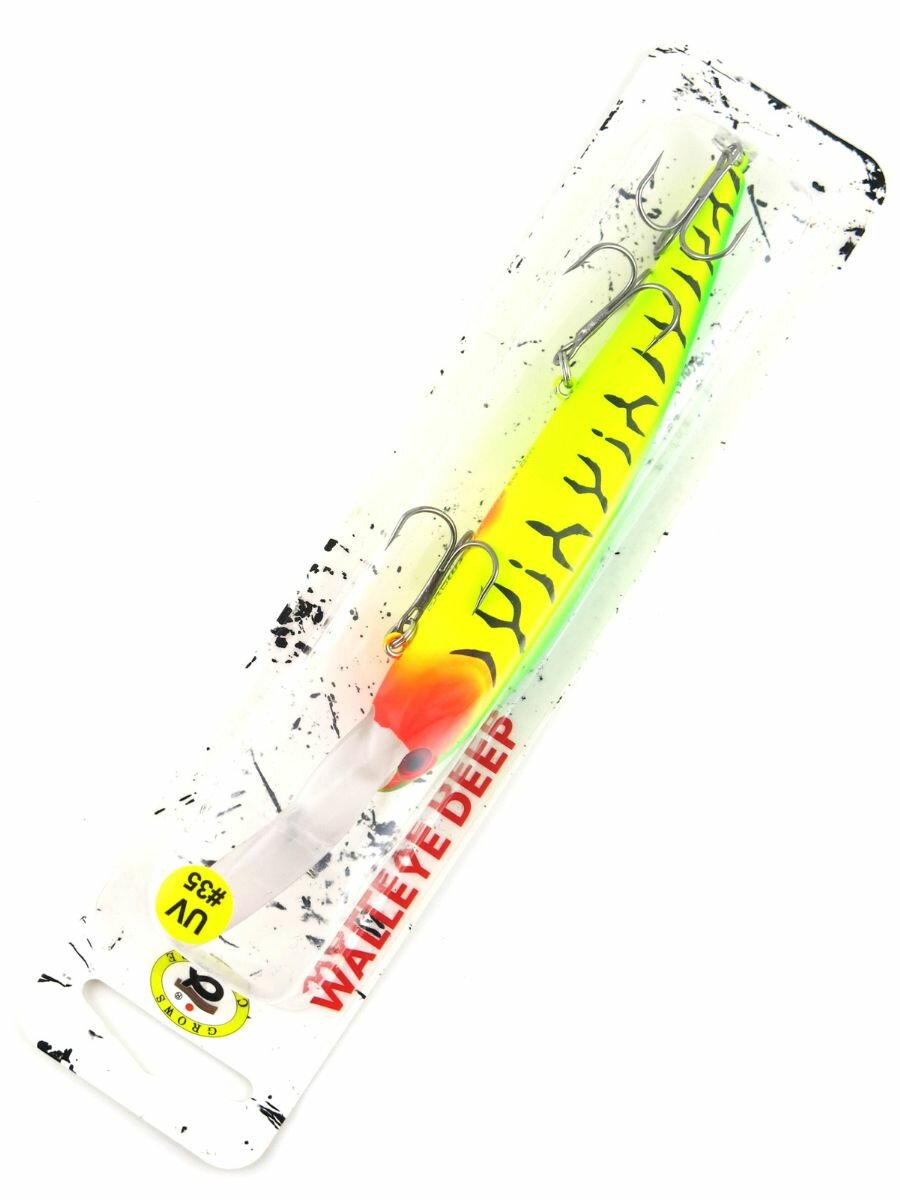 Walleye Deep воблер для троллинга 12см / Плавающая приманка бандит для рыбалки