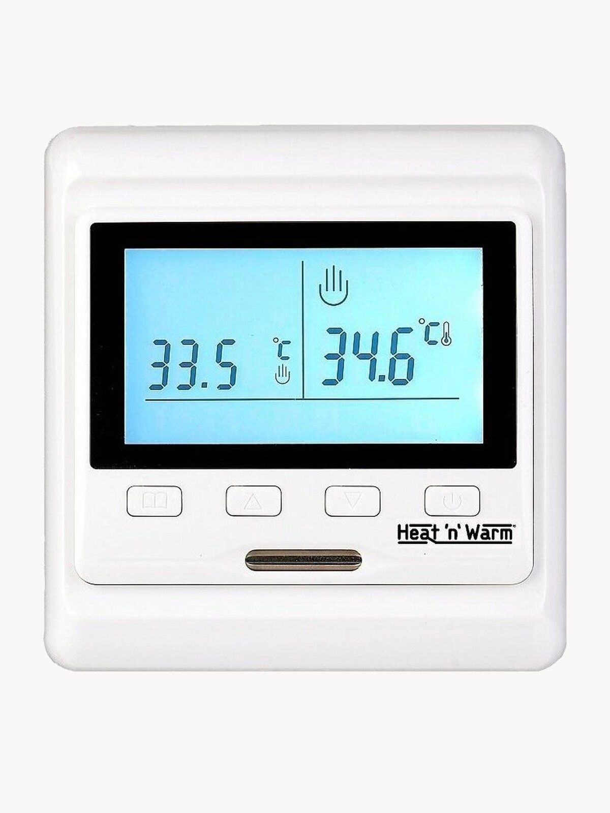 Терморегулятор Grand Meyer HW500, для теплого пола, электронный, программируемый, белый