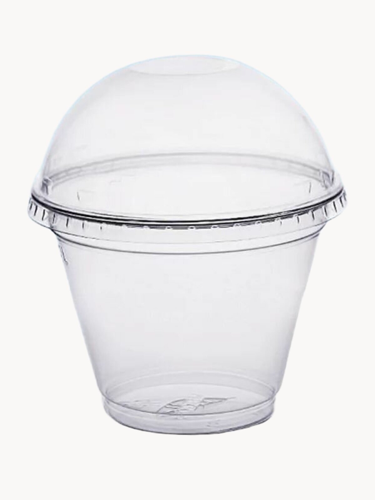 Стаканчики для десертов с крышкой без отверстия 200 мл креманка пластиковая одноразовая 25 штук