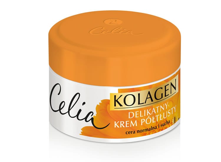 Крем для лица Celia Kolagen нежный полужирный с календулой, 50 мл