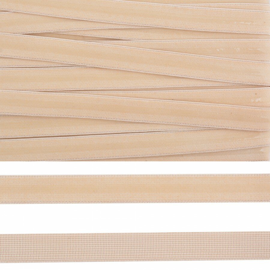 Резинка TBY бельевая с силиконом 61004 15мм цв. S126 бежевый уп.500м