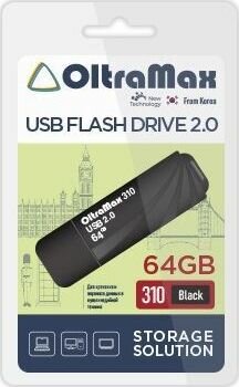 Флешка USB флеш карта OM-64GB-310-Black