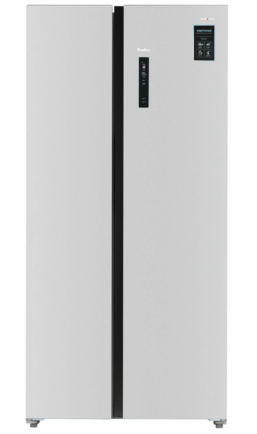 Холодильник Side-by-Side Tesler RSD-537BI SPARKLING WHITE перламутр, 191.2x91.1x60 см, зона свежести, Metal Cooling, зона свежести