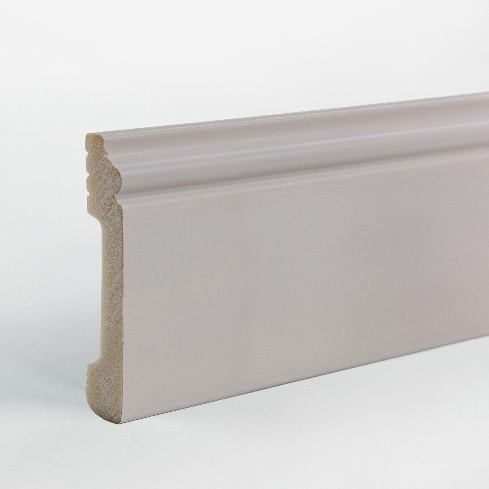 Плинтус дюрополимер напольный DECOMASTER (декомастер), 79х13х2400 мм, D005-119 ДМ капучино