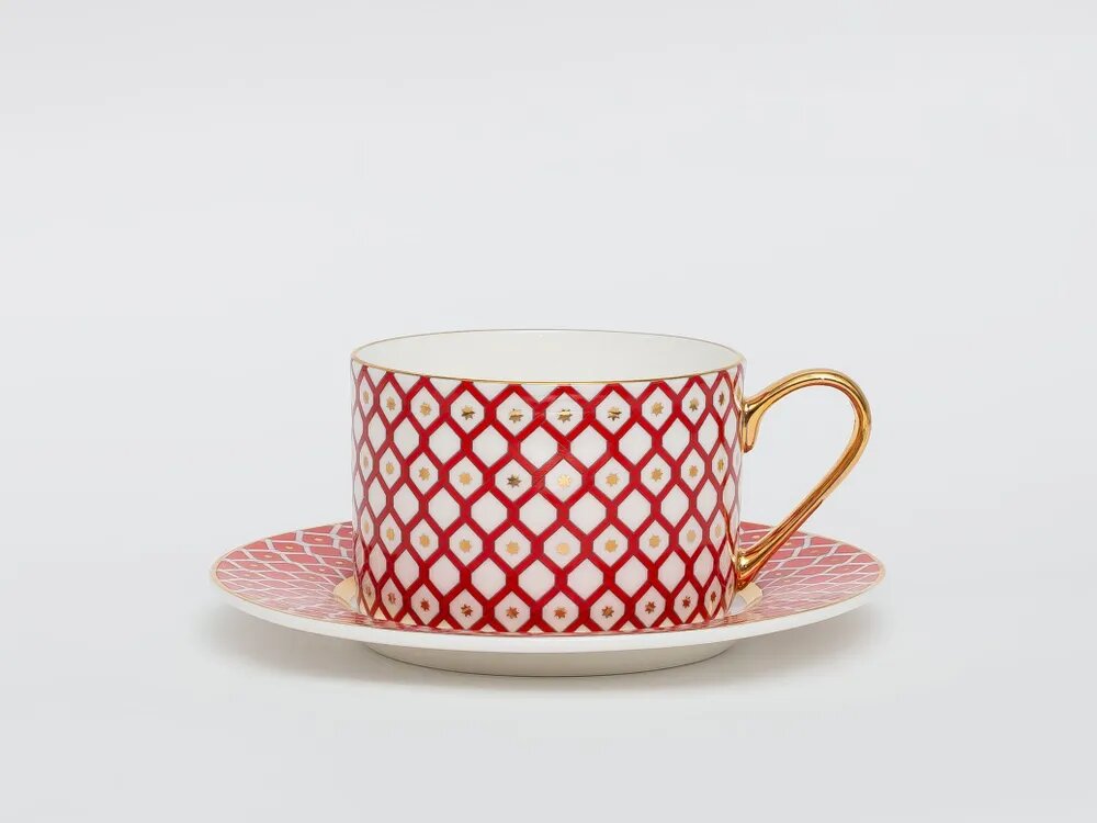 Чашка Императорский фарфоровый завод "Идиллия Скарлетт" КН1, костяной фарфор