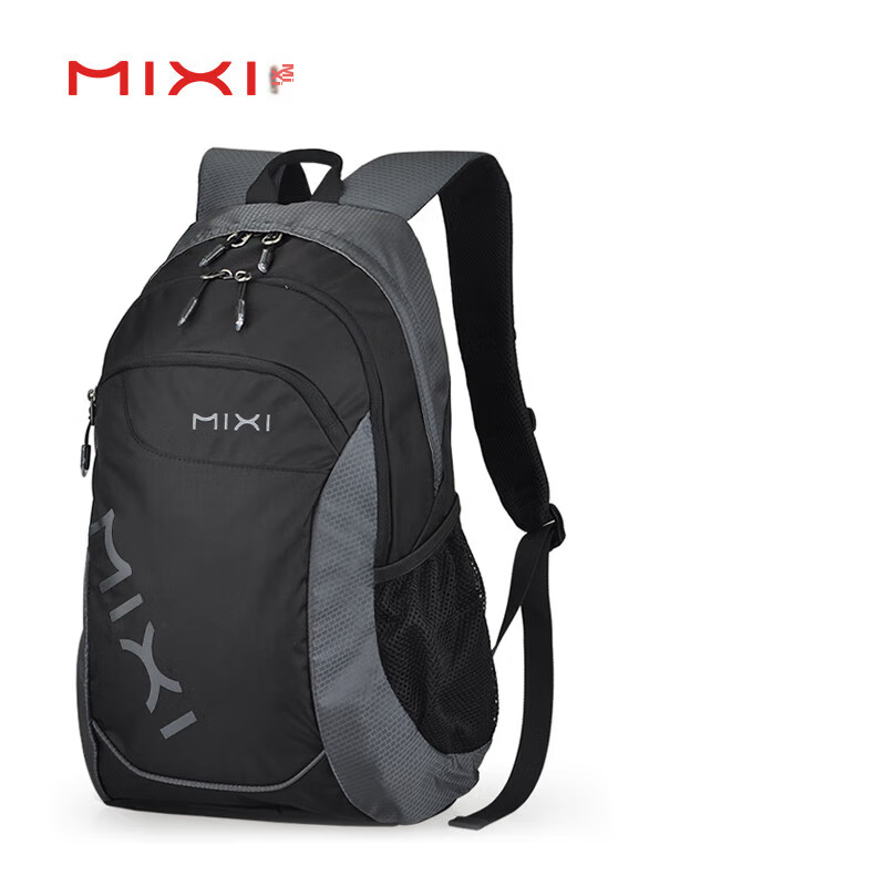Рюкзак MIXI Lightweight Casual Sports Backpack for Women And Men, Large Capacity Travel Backpack, 14-Inch Laptop Bag, Black And Gray, 1805