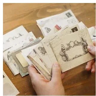 MOONBIFFY Винтажные конверты из крафт-бумаги 12 шт.