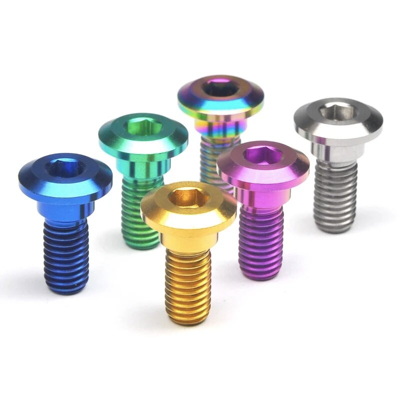 5 шт. Титановые болты крепления тормозного диска YAMAHA ti color