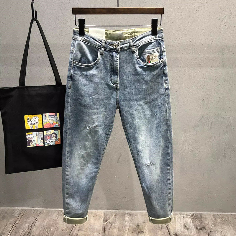 Уличный MON Синие джинсы премиум-класса , Размер_36