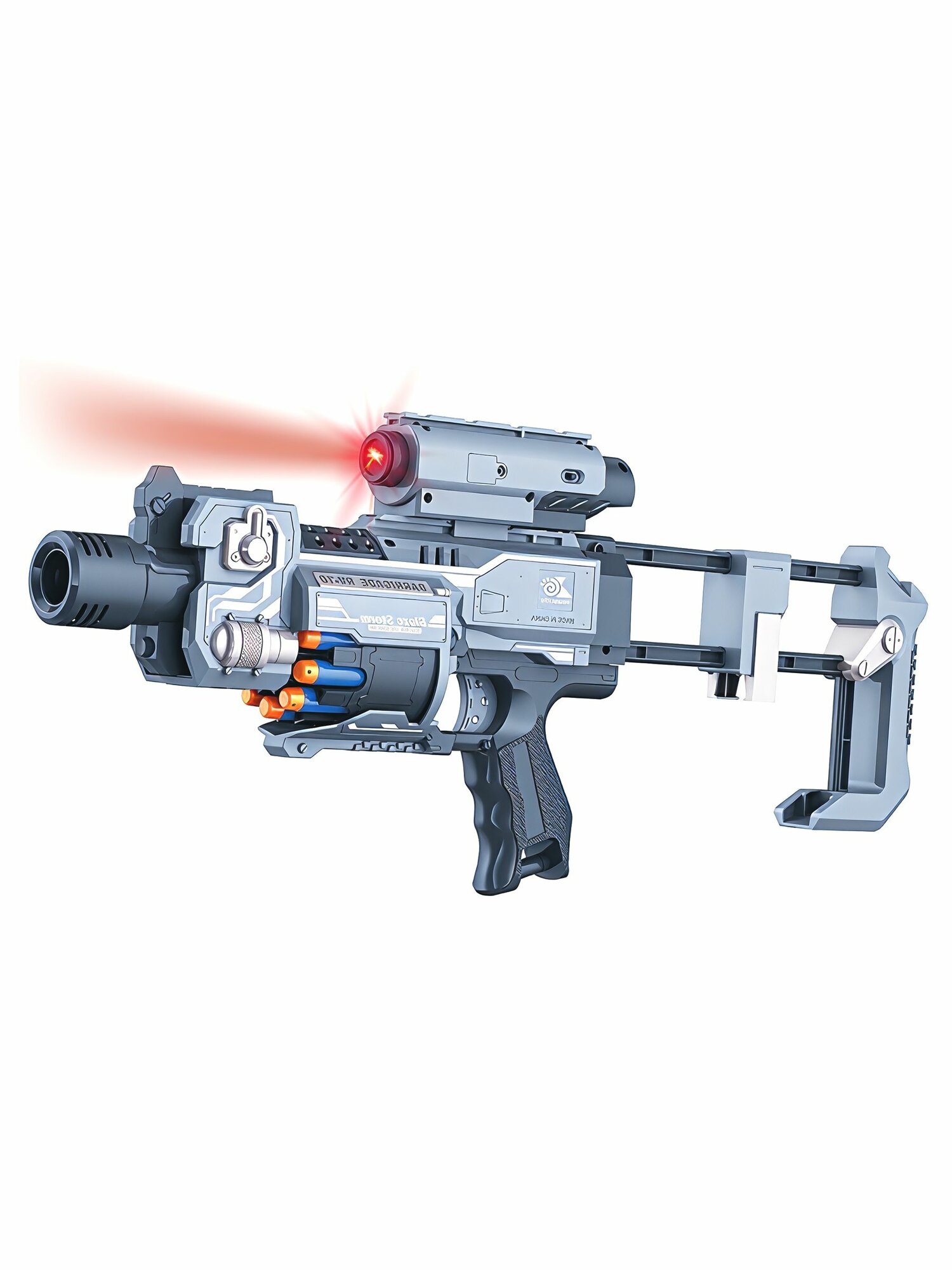 Автомат "SOFT STRIKE" с мягкими пулями для сюжетно-ролевых игр, игрушечное оружие для мальчиков со звуковыми и световыми эффектами, работает от батареек