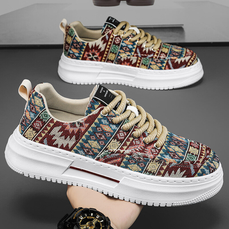 MOOCIE Весна 2025 года, новая мода, универсальная дышащая мужская обувь, повседневная обувь для спорта на открытом воздухе, кроссовки высокого качества, модный стиль знаменитостей из Интернета