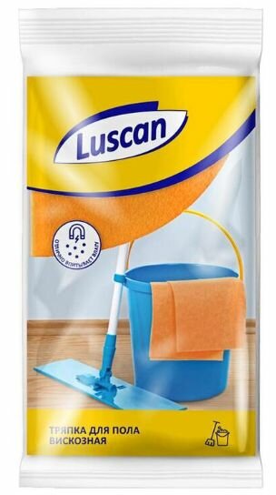 Тряпка для пола универсальная Luscan вискоза 50х60 см