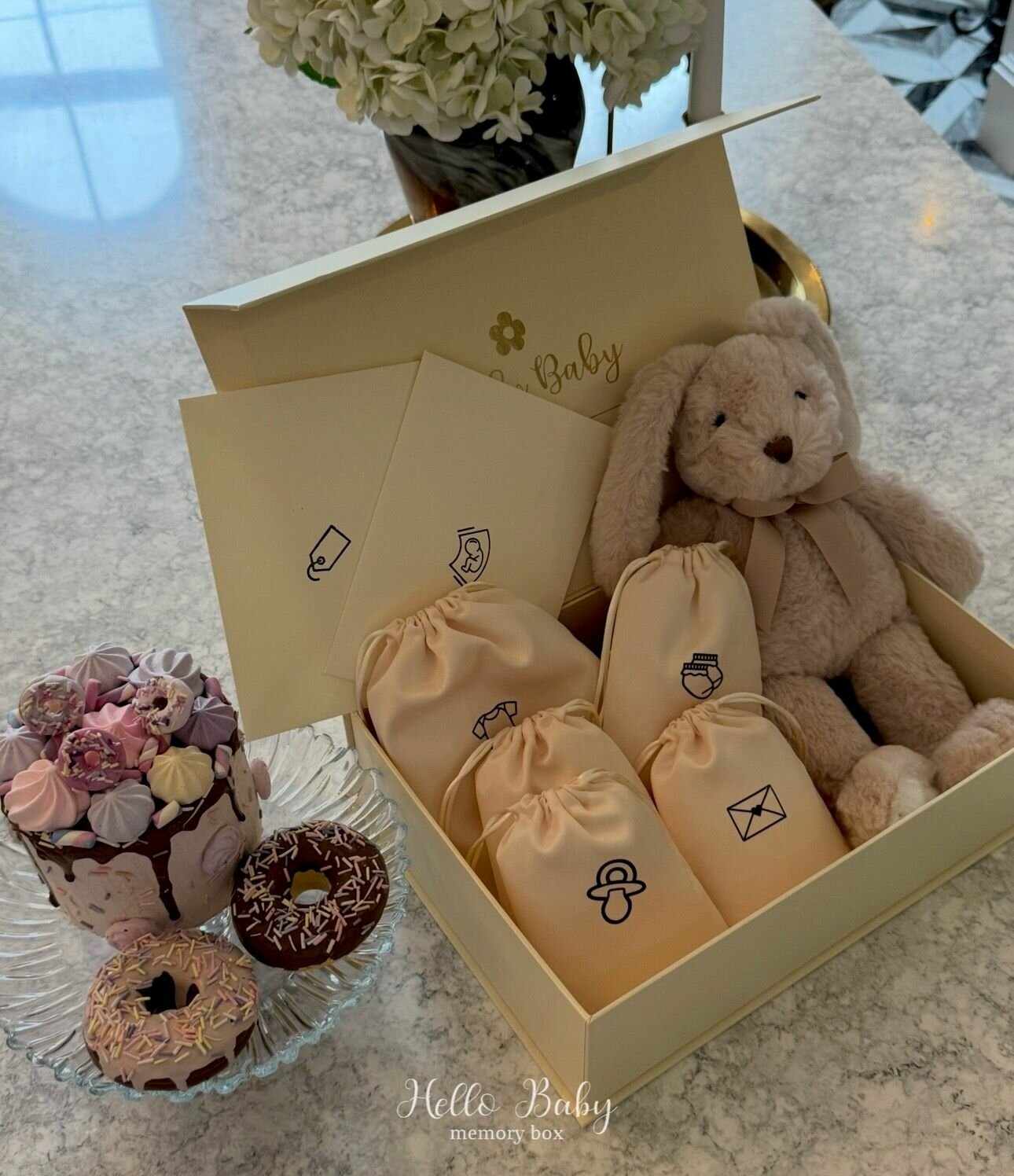 Мемори-бокс HELLO BABY с мишкой, мамины сокровища