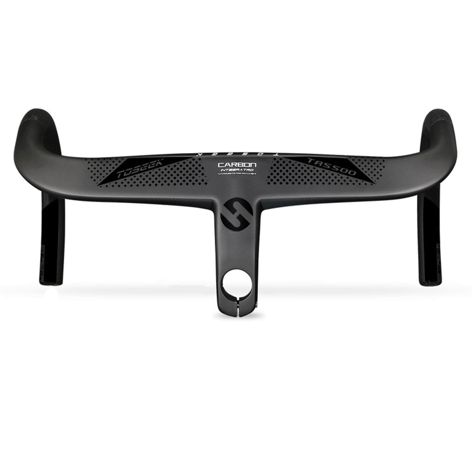 Руль для горного велосипеда 28.6mm из цельного углеродного волокна, интегрированный прямый поднимающийся руль для горного велосипеда, ширина руля 400/420mm, длина стебля 90/100/110mm, выпад 130mm, вынос 75mm, угол стебля -8°, крутящий момент стебля 6N. m,