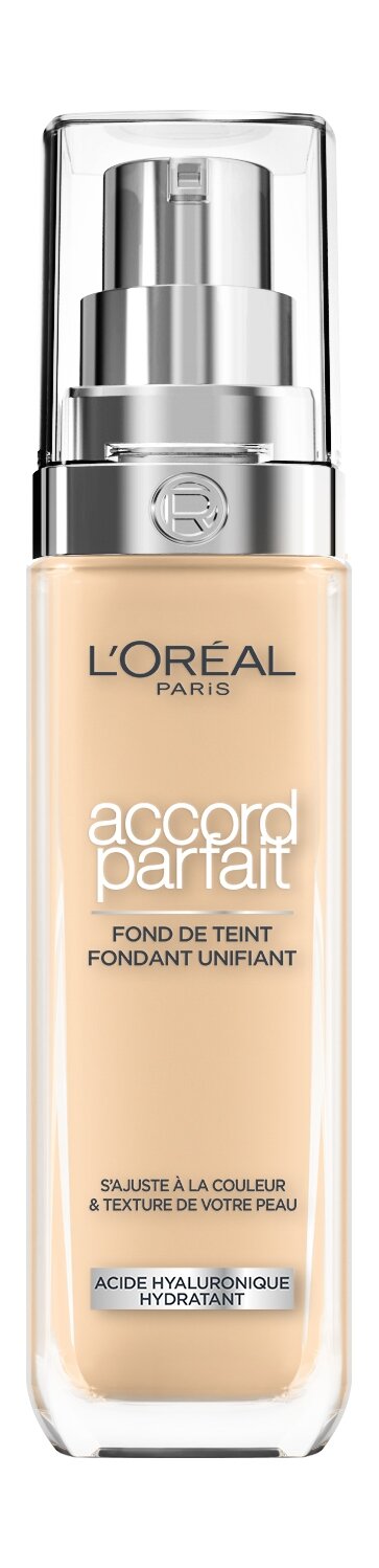 L'OREAL Тональный крем Accord Parfait подстраивающийся к цвету кожи, 30 мл, 3.5N Персик