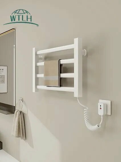 Полотенцесушитель электрический "Лесенка", 45x30 см, алюминиевый, белый