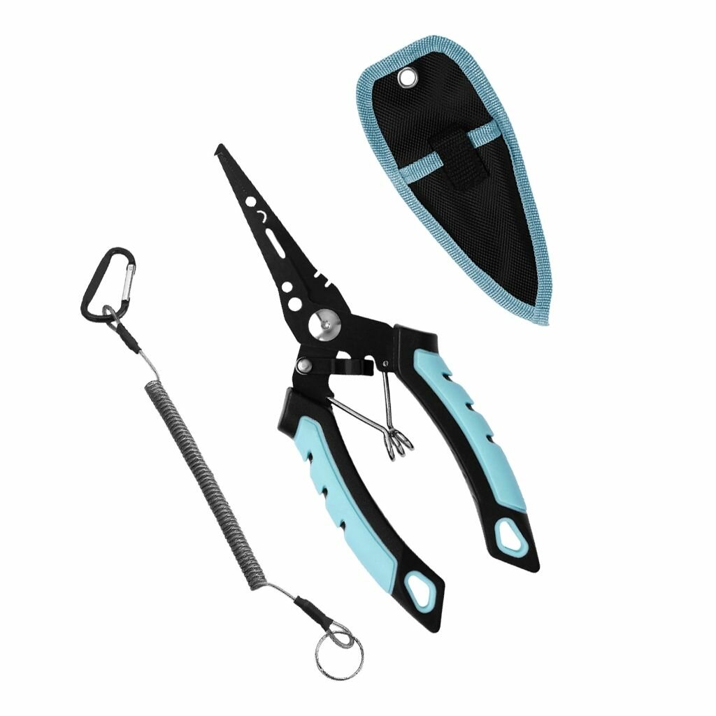 Многофункциональные плоскогубцы с чехлом и шнуром для рыбалки