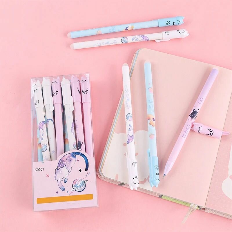 Ручка гелевая со стираемыми чернилами "Кошки". Ручка пиши стирай