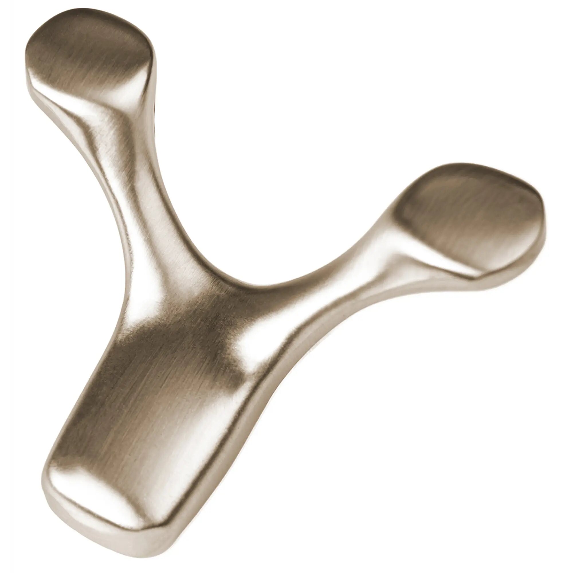 Manor Крючок Г-образный из стали 20x77 мм цвет никель для крепления и монтажа