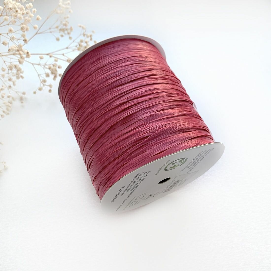 Пряжа Рафия Ispie Burgundy 7499401 2 мотка