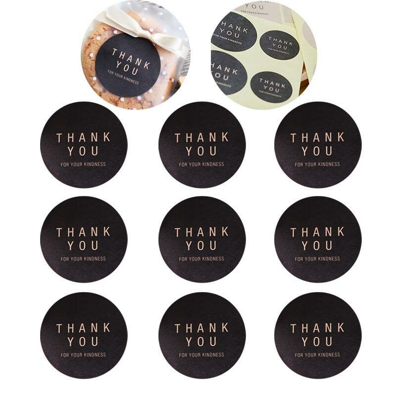 10 листов большой маленький квадратный круглый стикер в форме благодарности, упаковка для печенья ручной работы, этикетка для запечатывания торта, крафт-бумага для выпечки, подарок своими руками