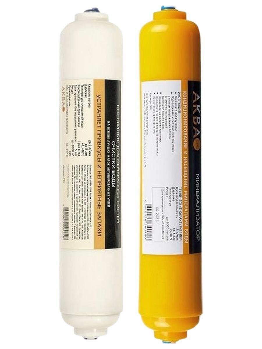 Постфильтр и минерализатор ( 2 предмета ) / подходит для Гейзер Аллегро М, Гейзер Аллегро ПМ