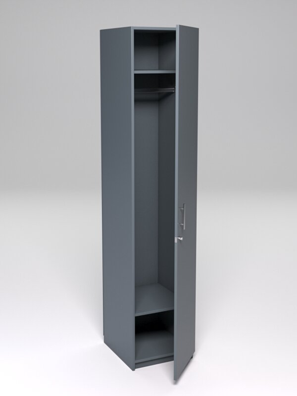 Шкаф "букин" персонала, Темно-серый. Производитель товара - компания Westcom.