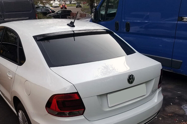 Дефлектор заднего стекла Ветровик Козырёк Спойлер для VOLKSWAGEN Polo седан 2010~ (Фольксваген Поло Седан)