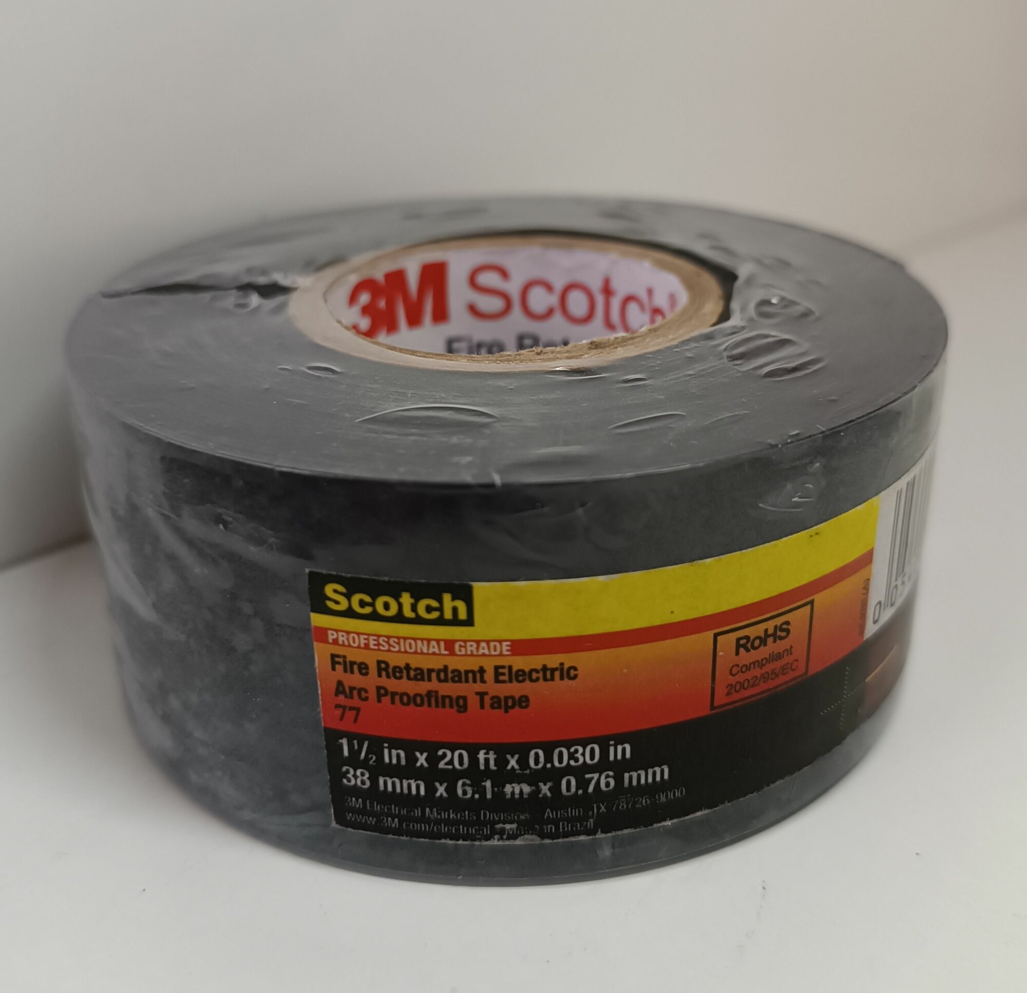 Scotch 77, Лента термостойкая для защиты от огня и дугового разряда, 38мм х 6м