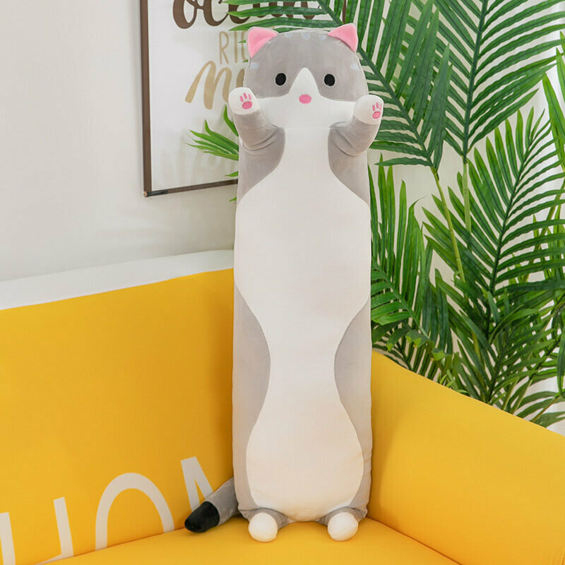 Игрушка Maxitoys "Кот-батон", плюшевая, 50см, для девочек и мальчиков
