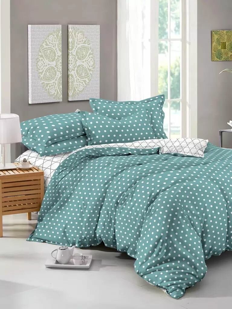 Комплект постельного белья магнолия, 2-спальный Евро