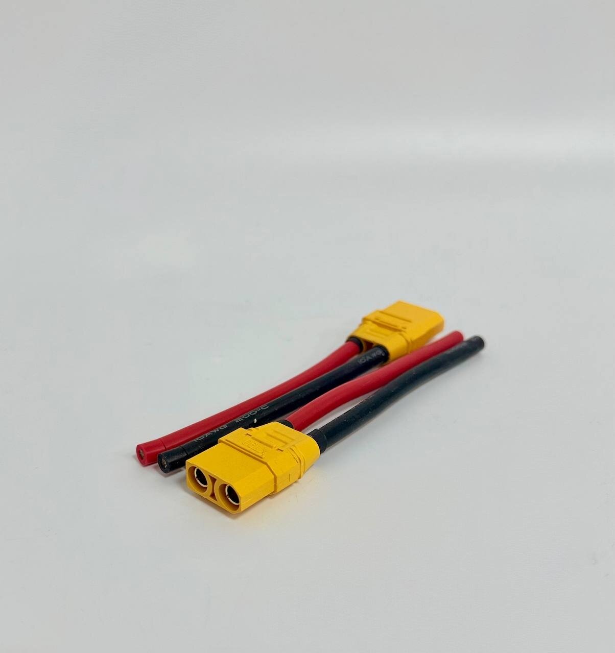 Силовой разъём XT90H F (мама) с проводом 10 AWG (10см) - 2 шт